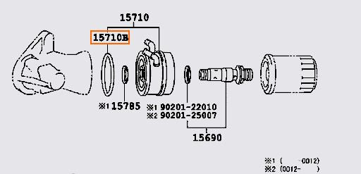 Genuine OEM Toyota 1JZ & 2JZ Oil Cooler O-ring - 90301-61004 – OEM 4 ...