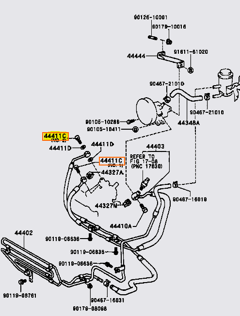 Genuine OEM JZA80 Steering Rack Pressure Feed Union Bolt (No2) - 90401 ...