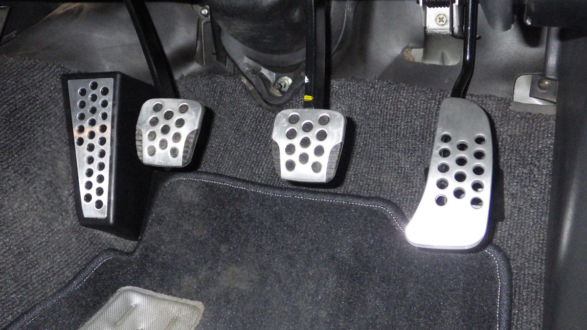 Genuine OEM Nissan R33 & R34 GTR Aluminum Pedal Cover Set (No Footrest ...