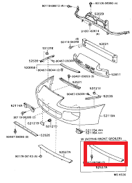 Genuine OEM Toyota JZA80 Supra Front Bumper Lower Retainer - 52527-140 ...